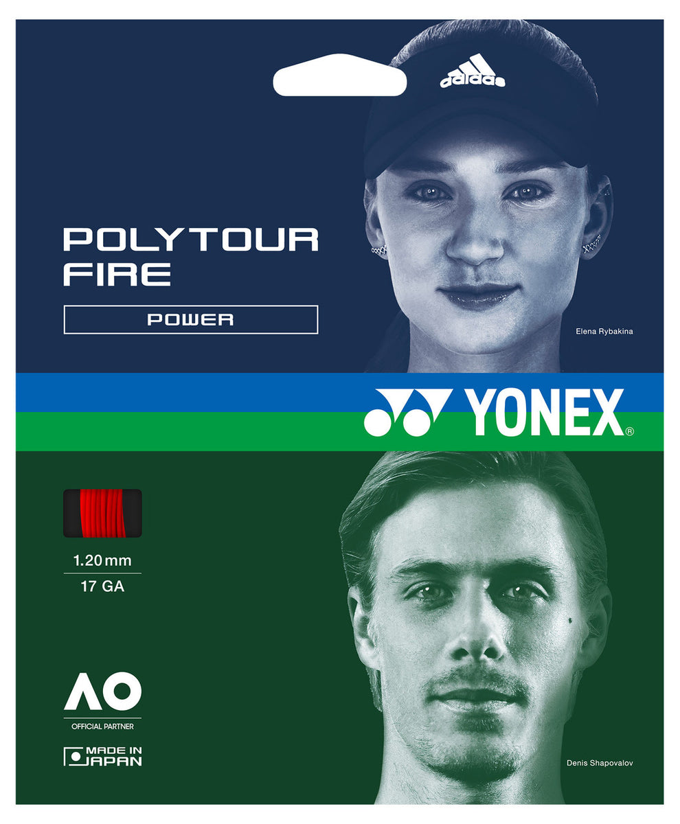 Yonex Poly Tour Fire 1.20 Set – Tennis Lab